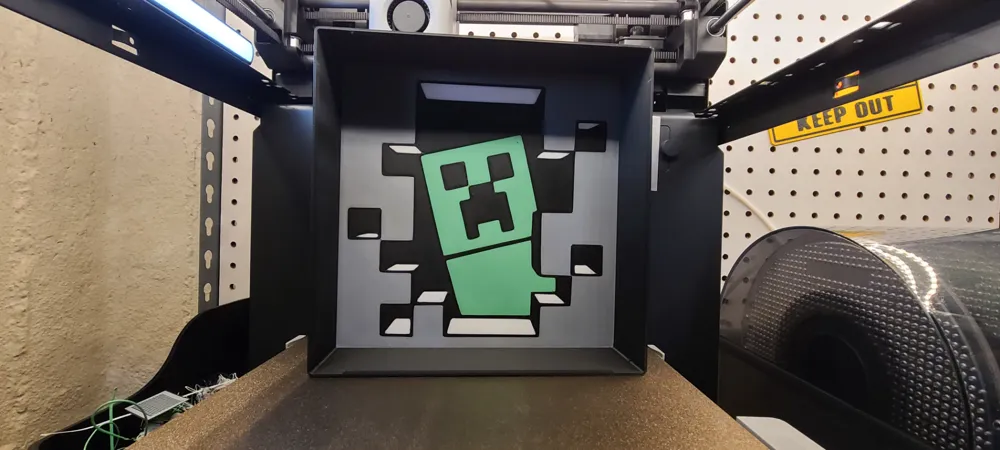Minecraft Creeper Lightbox by ABC3DPRINTS - MakerWorld