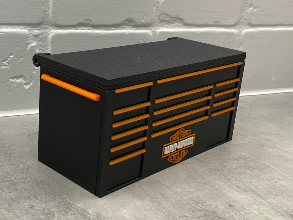 Lid - Harley Davidson Inspired desk toolbox pen - Free 3D Print Model ...
