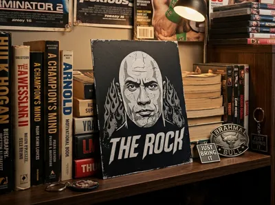 Dwayne "The Rock" Johnson - HueForge - Free 3D Print Model - MakerWorld