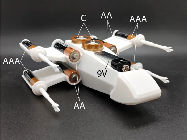 X-wing Battery Holder by Fixumdude - MakerWorld