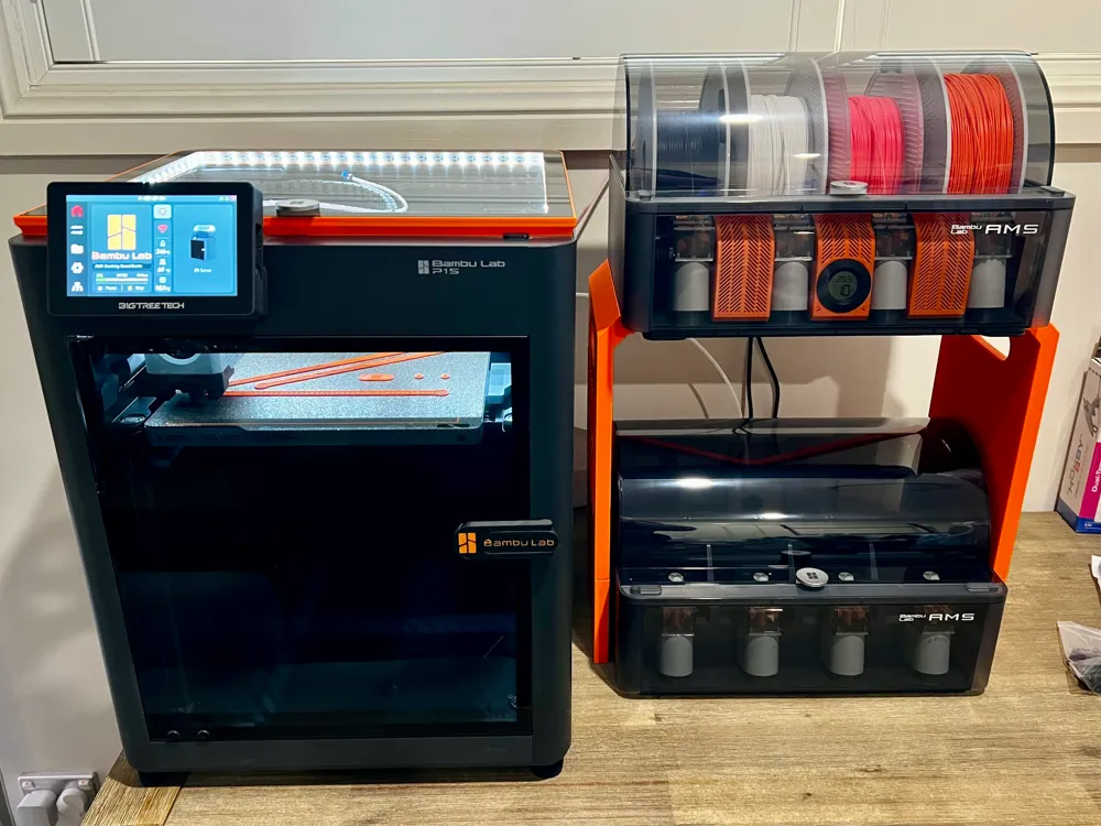 AMS Stacking Stand - optional plate holder - remix Remixed by i3Dprint ...