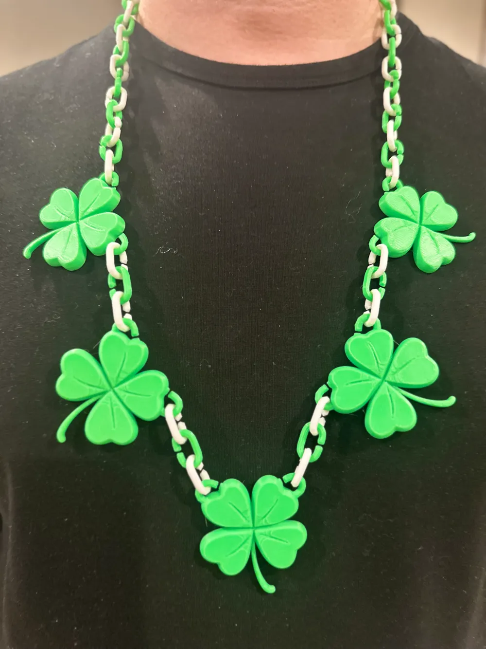 St Patrick's Day Shamrock Chain Necklace / Garland by IP_YAY MakerWorld ...