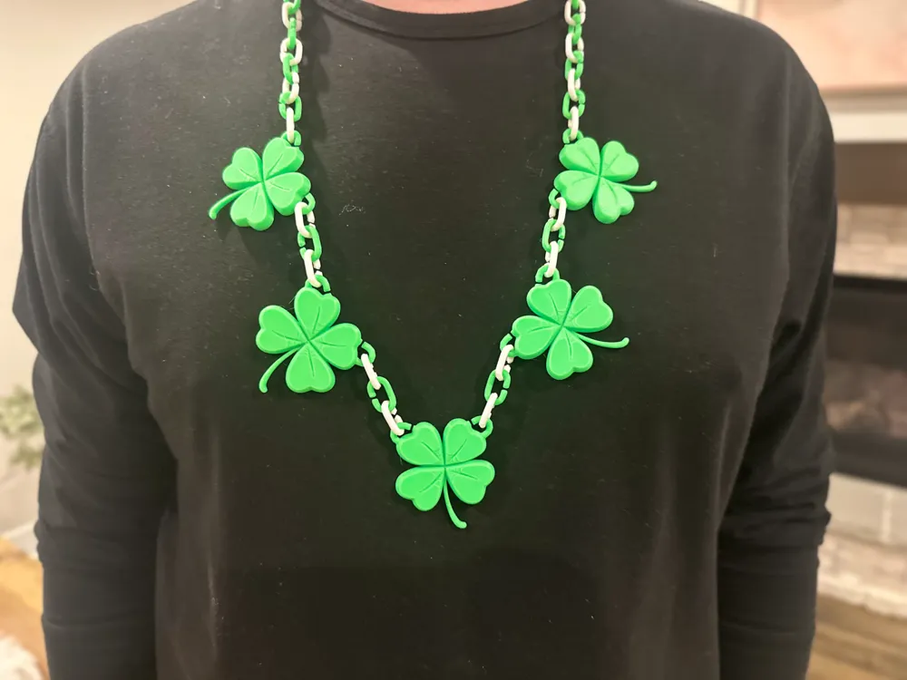 St Patrick's Day Shamrock Chain Necklace / Garland by IP_YAY MakerWorld ...