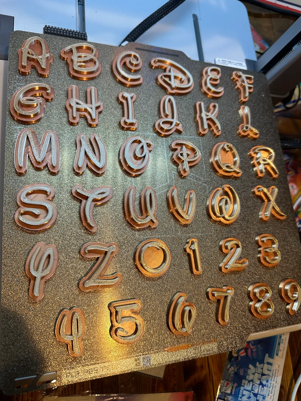 Disney Type Font Individual Letters Numbers Magnet - Free 3D Print ...