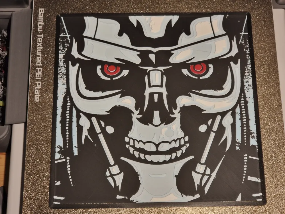 Terminator T-800 HueForge by SmashD - MakerWorld