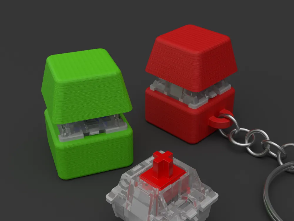 Keyboard Key Fidget Toy: Outemu Switch Keychain by ZioFester - MakerWorld