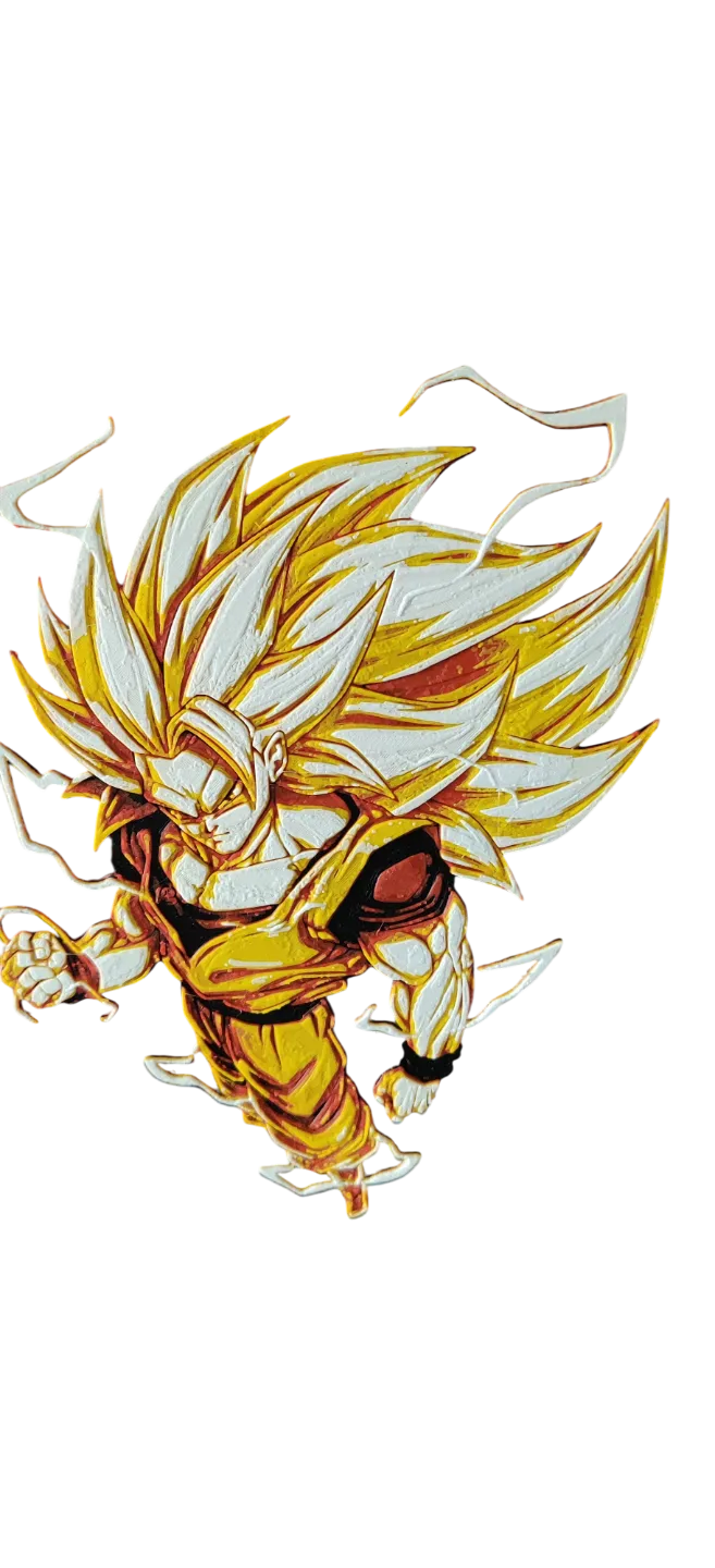 Hueforge - Goku ss SSJ3 by Amaratsu - MakerWorld