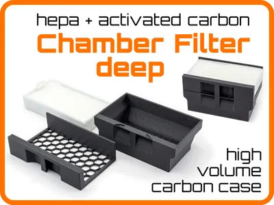 X1C deep Chamber Filter Hepa + Carbon by Officina23 MakerWorld ...