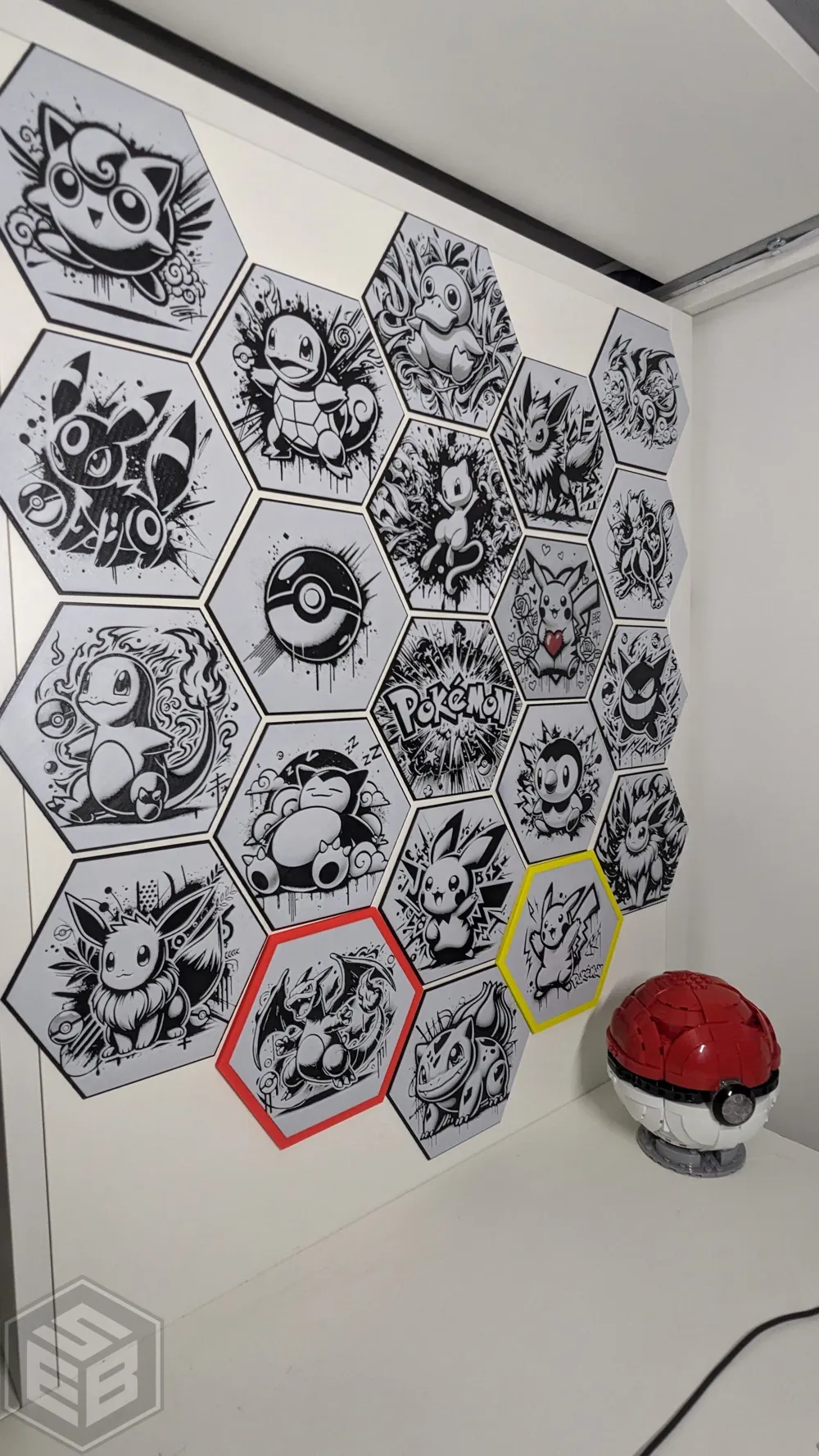 Pokemon Pikachu Eclair 2 Hueforge Hex Hexagon by Seb3D MakerWorld ...