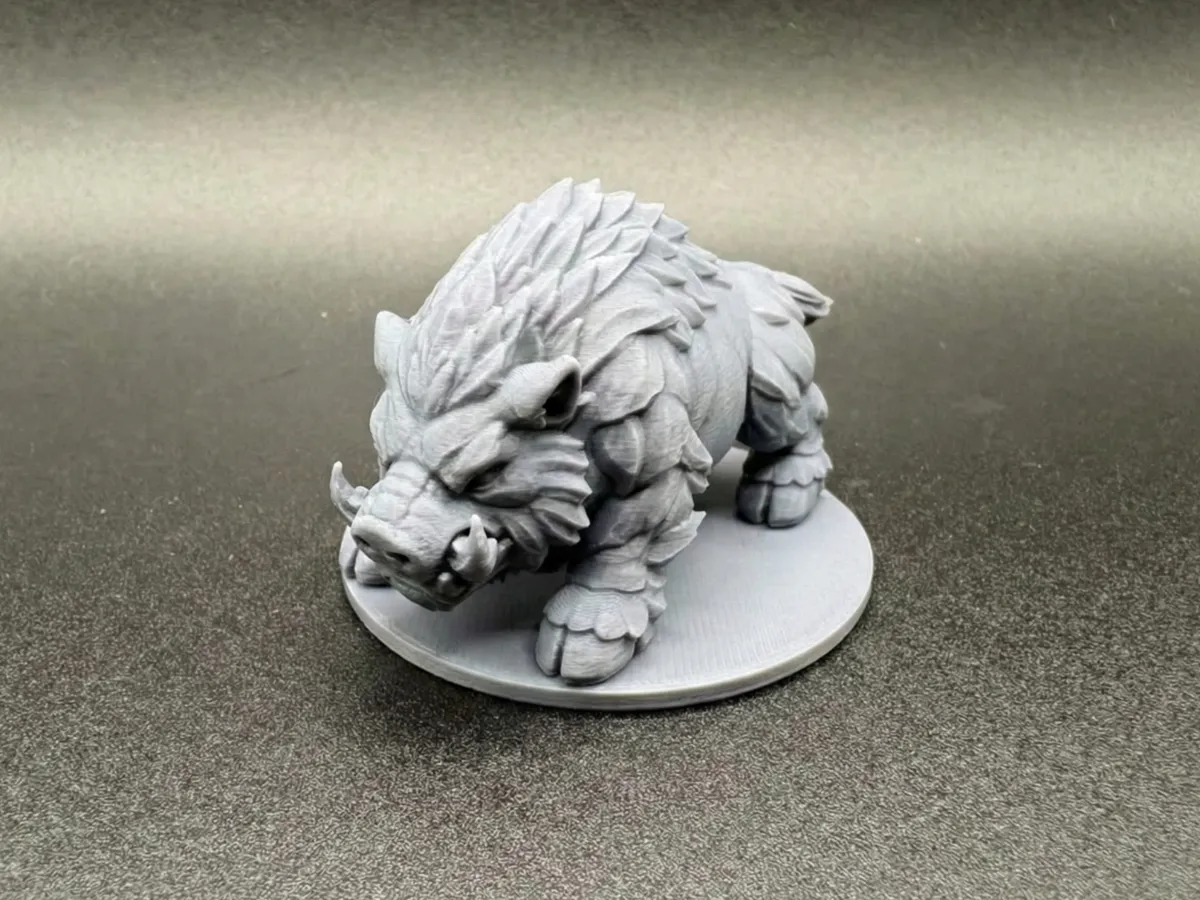 Dire Boar - Tabletop Miniature (Removable Base) - Free 3D Print Model ...