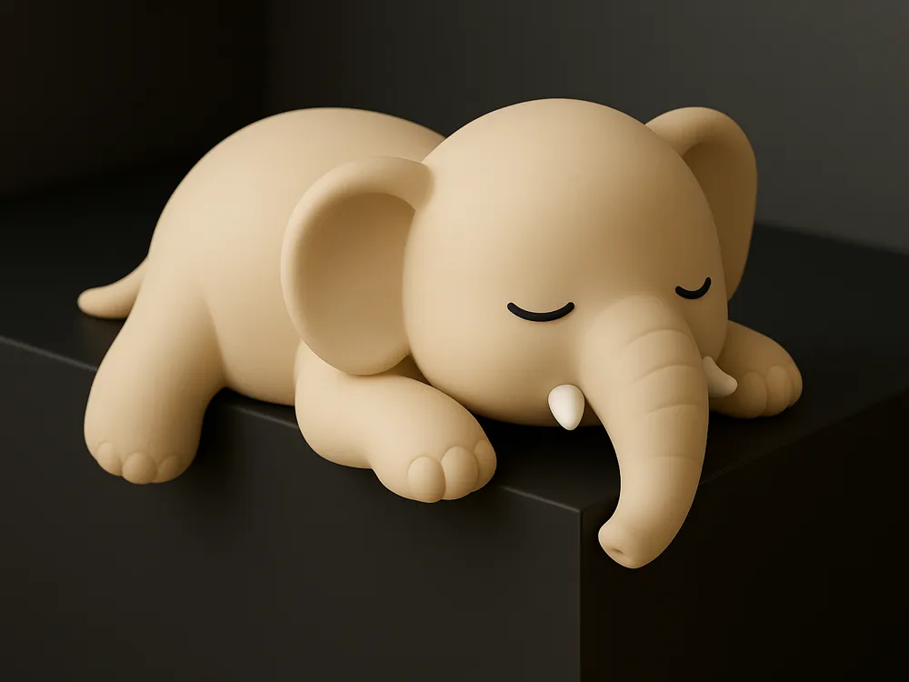 Lazy elephant - Lazy Edge Beasts by AT62 MakerWorld: Download Free 3D ...