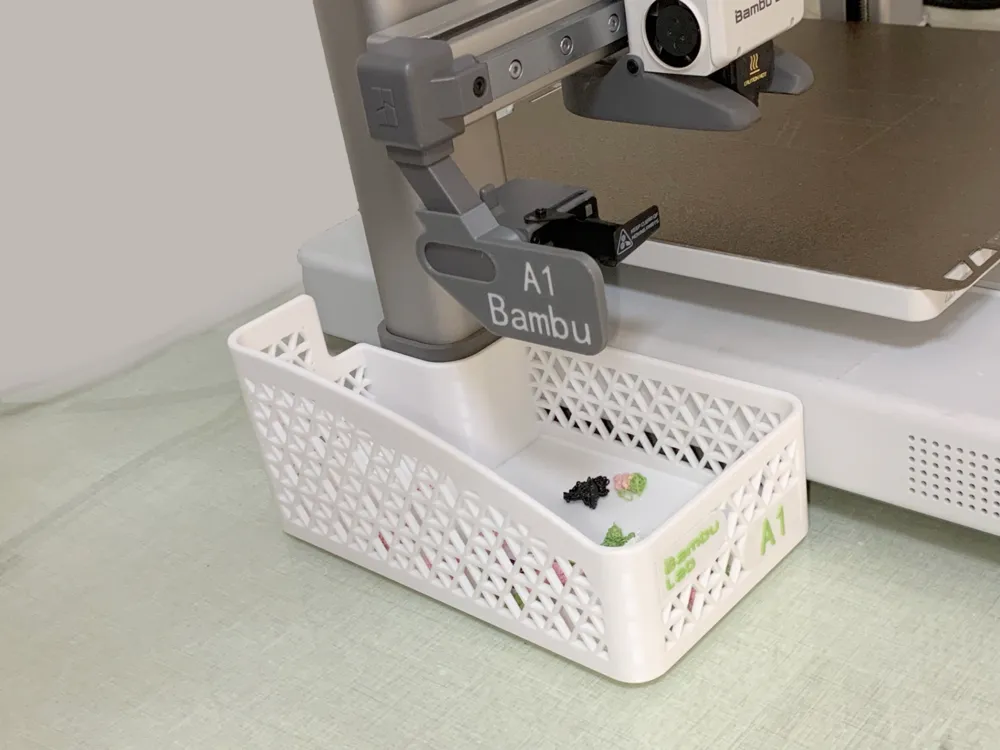 A1 Open Waste Bin + Deflector by Ms MakerWorld: Download Free 3D Models