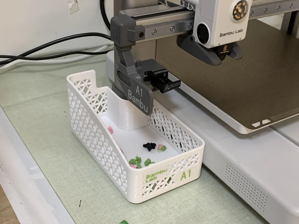 A1 Open Waste Bin + Deflector - Free 3D Print Model - MakerWorld