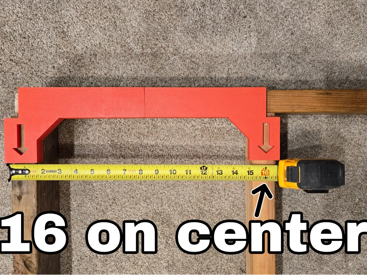 16-Zoll-Mittenabstand Ständerabstandshalter-Lehre – Kostenloses 3D ...