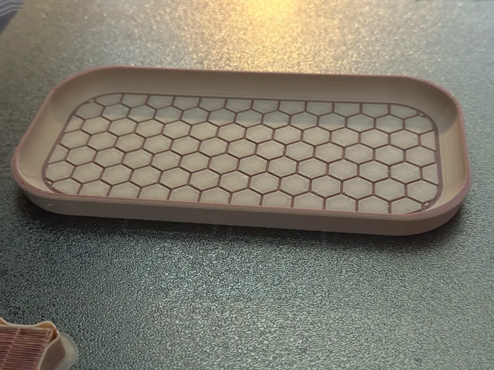 Desk Tray - Hex - Modern by fajitas21 MakerWorld: Download Free 3D Models