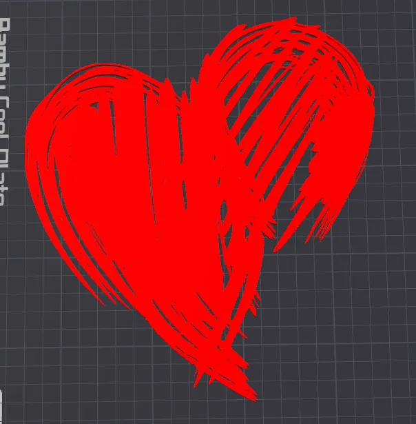 2D Heart Wall Art by angry-p1p - MakerWorld