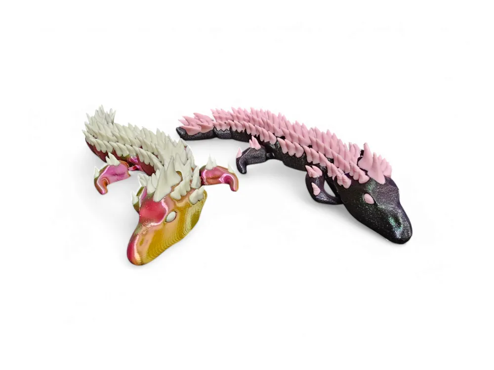 Articulated Spikey Dragon by FantasyForms3D - MakerWorld