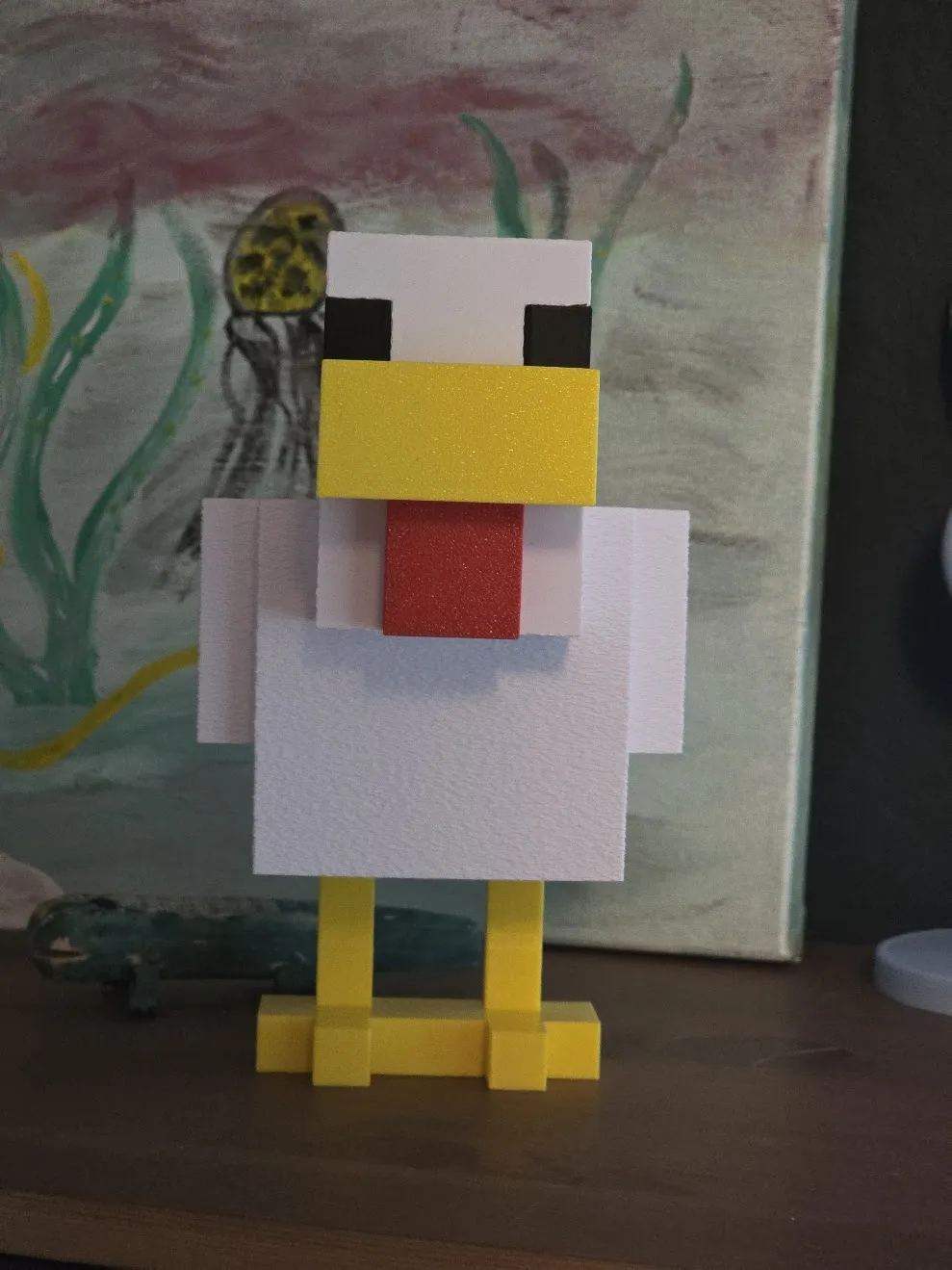 Minecraft Chicken – No AMS / support, multipart - Free 3D Print Model ...