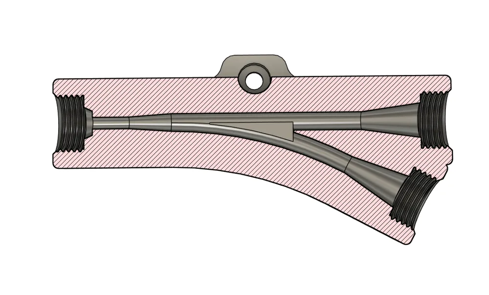Filament Y Splitter M6/M10 For Bambu Lab P1/X1 by 3D-Vizja MakerWorld ...