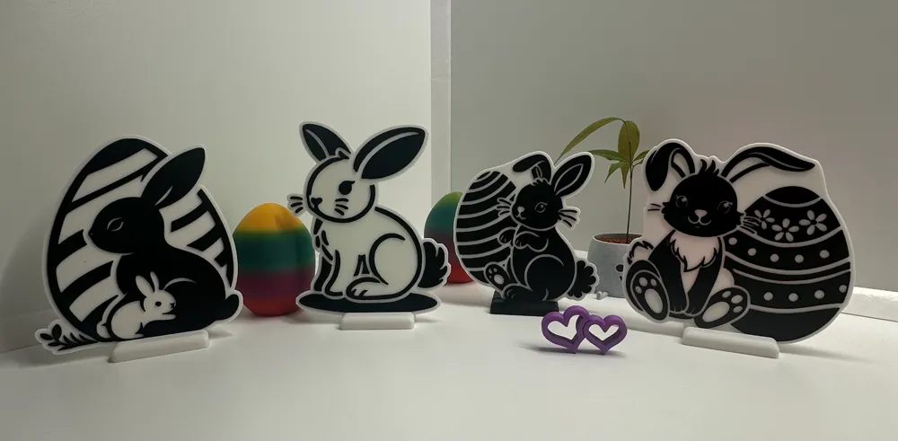 Cute bunny - 2d decor by 3D_aniel - MakerWorld