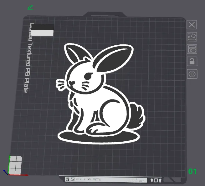 Cute bunny - 2d decor by 3D_aniel - MakerWorld