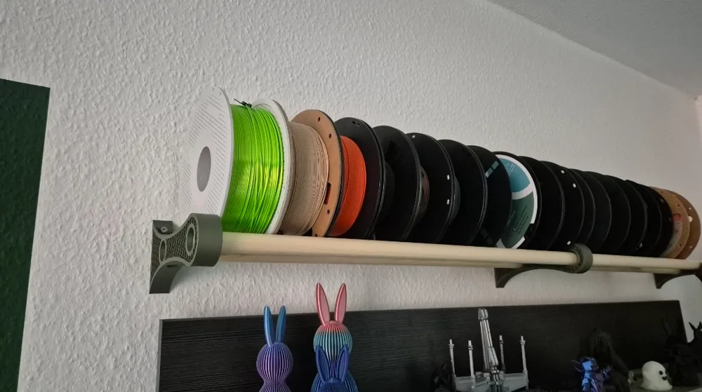Floating filament rack by JacksonX - MakerWorld