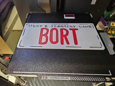 The Simpsons - BORT licence plate by noriwl - MakerWorld
