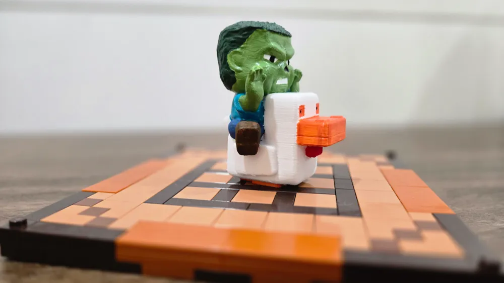 Minecraft movie Chicken Jockey by BarnesKMB MakerWorld: Download Free ...