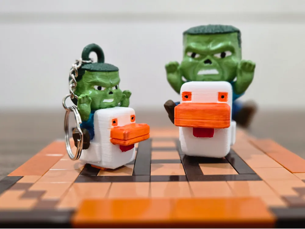 Minecraft movie Chicken Jockey - Free 3D Print Model - MakerWorld