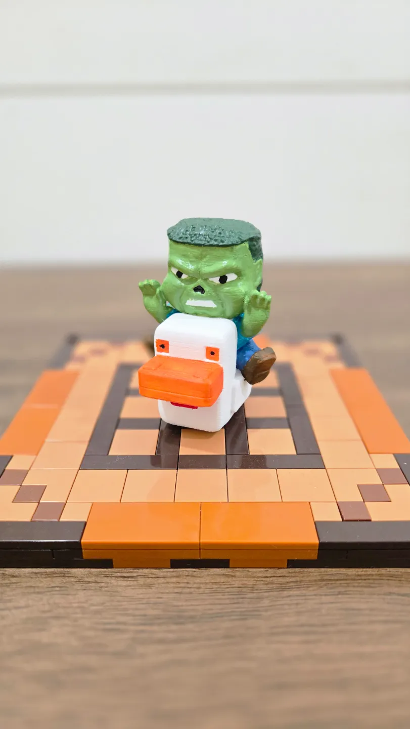 Minecraft movie Chicken Jockey by BarnesKMB MakerWorld: Download Free ...