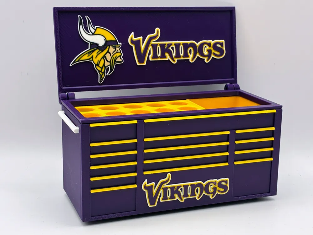Minnesota Vikings inspired NFL toolbox football - Free 3D Print Model ...