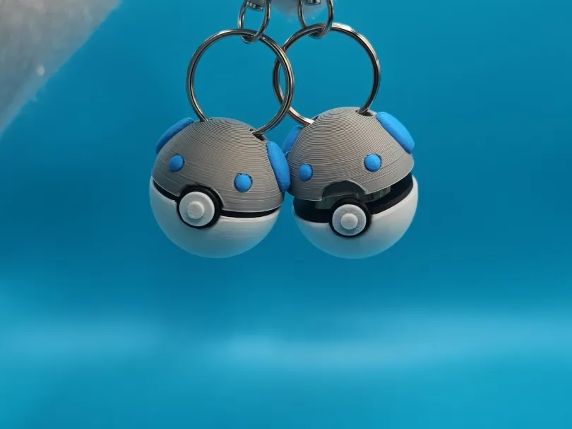 Heavy Ball Fidget Clicker Keychain - Free 3D Print Model - MakerWorld