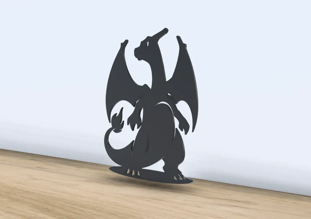 Charizard - 2d silhouette - AI Generated by JF-699 - MakerWorld