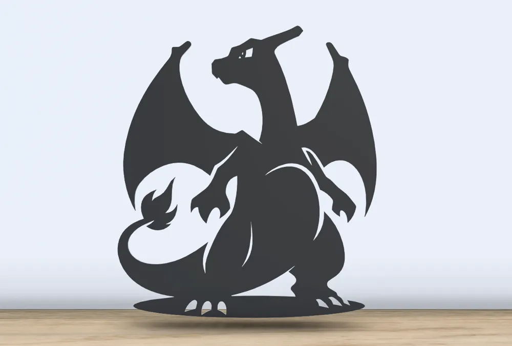 Charizard - 2d silhouette - AI Generated by JF-699 - MakerWorld