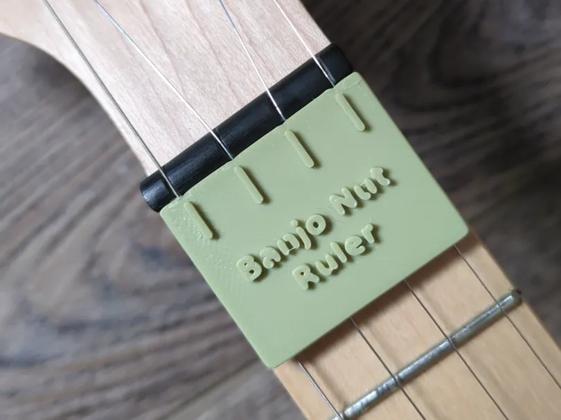 Banjo Nut Ruler (Deering) by user_1113379433 - MakerWorld