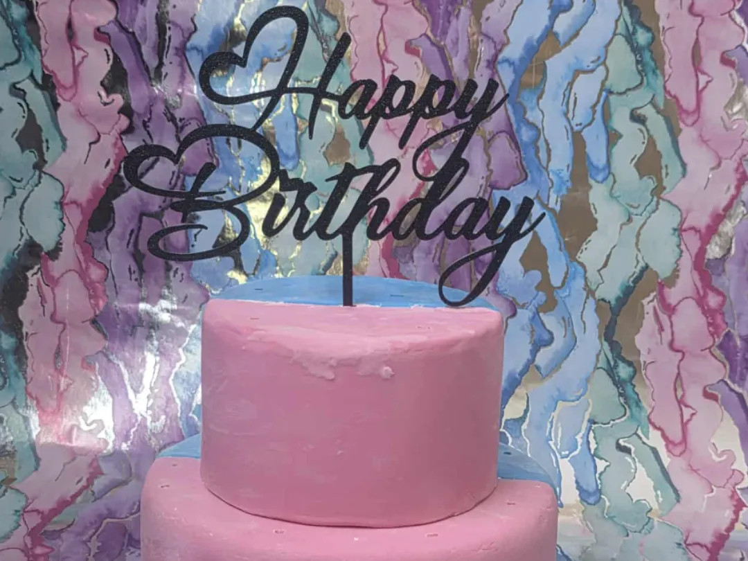 Happy birthday with love-heart font by 3dToppers MakerWorld: Download ...