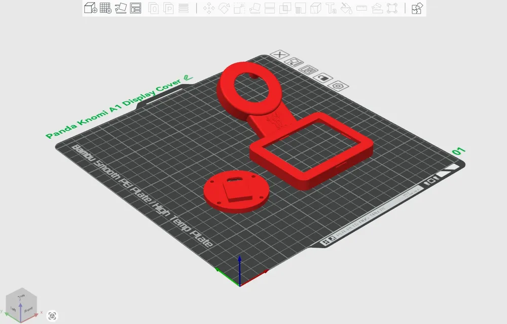 Panda Knomi Display Cover for Bambu A1 by Outlaw MakerWorld: Download ...
