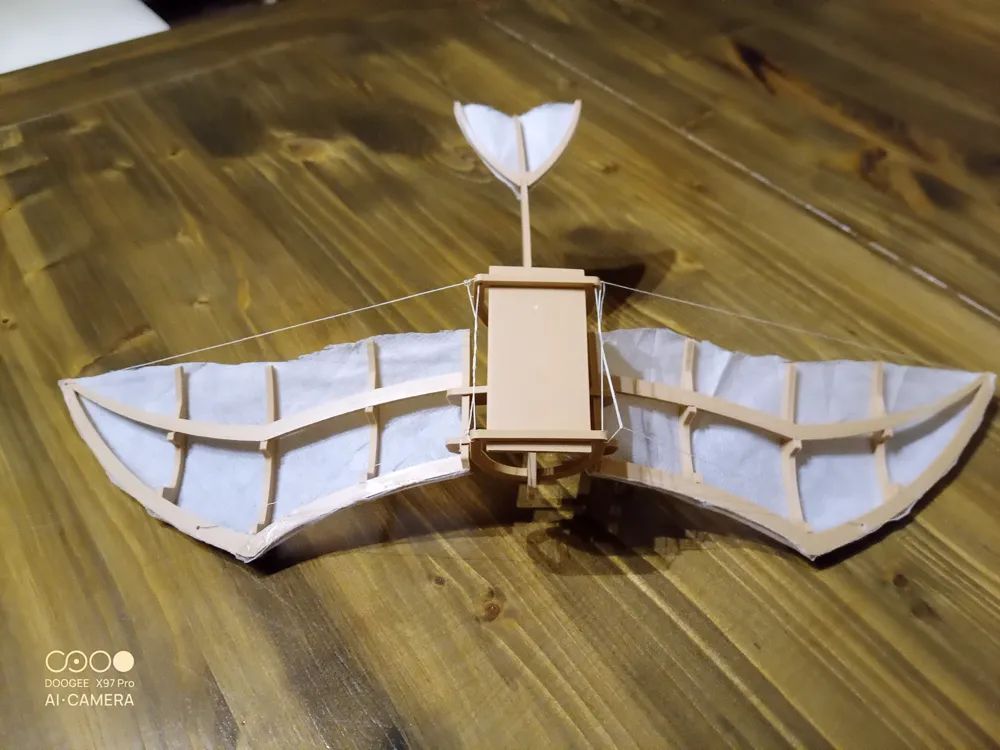 Leonardo Da Vinci's glider by Mauro 0557MakerWorld: Download Free 3D Models