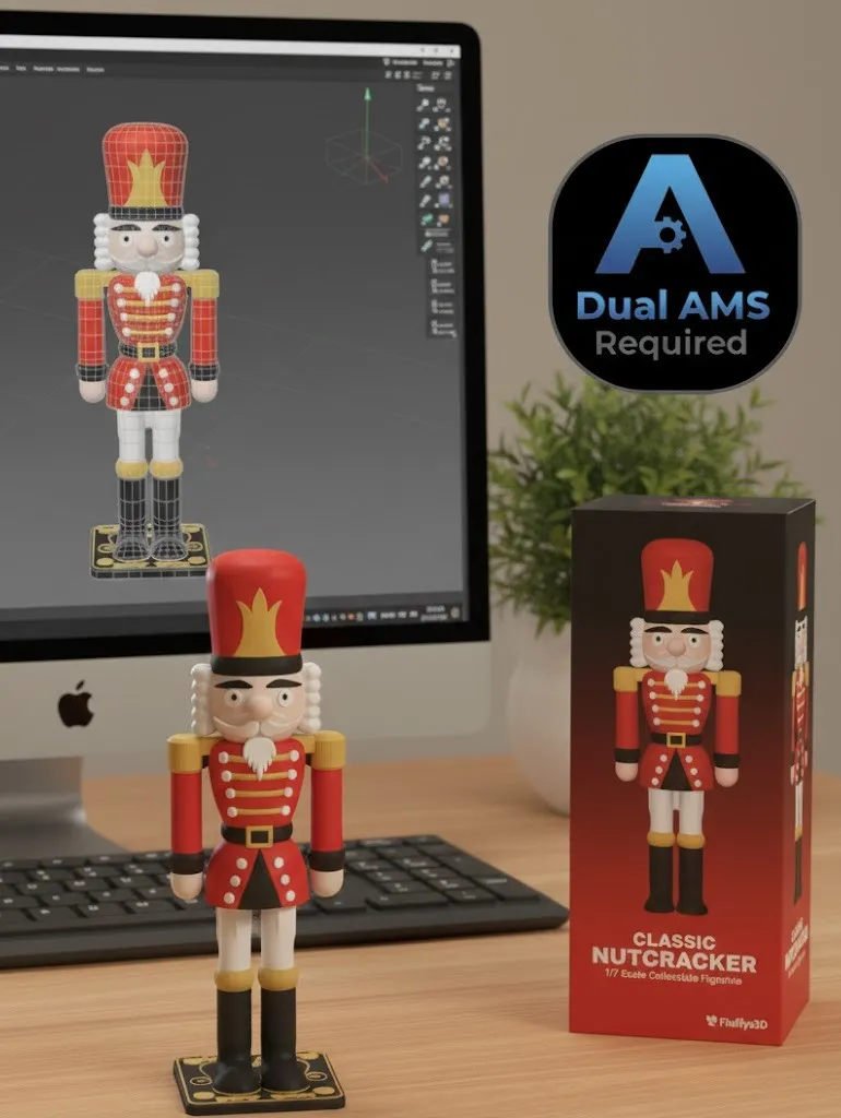 Classic Nutcracker Figurine - Free 3D Print Model - MakerWorld