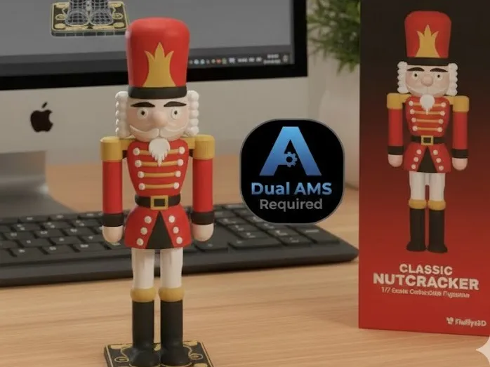 Classic Nutcracker Figurine - Free 3D Print Model - MakerWorld