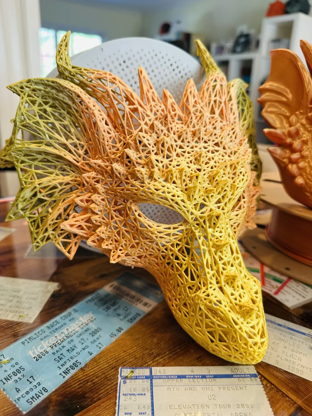 Wingy and Spiky Dragon Masks! Solid and Voronoi by tsandome MakerWorld ...
