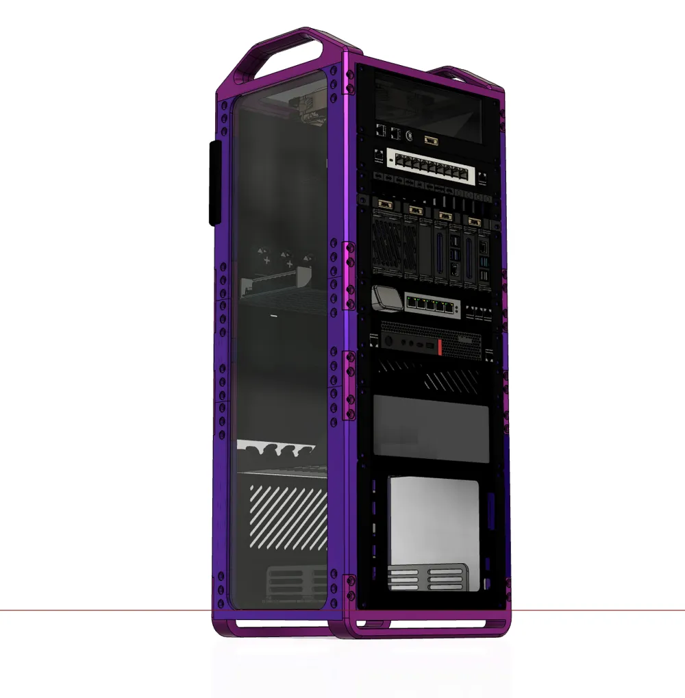 KWS Rack - Modular Heavy‑Duty 10‑Inch Homelab Rack by Ilan Kushnir ...