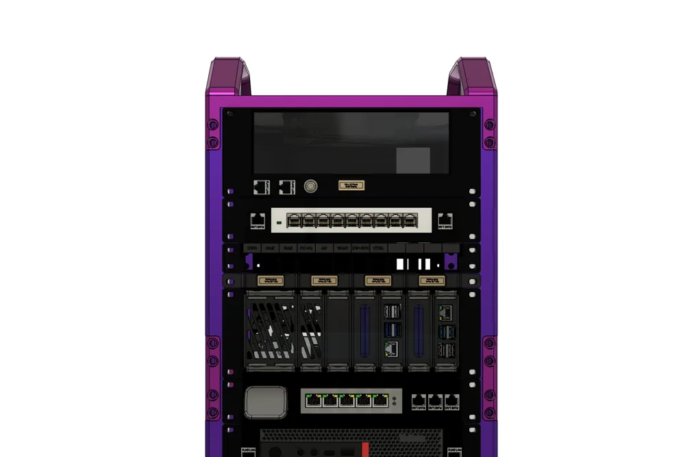 KWS Rack v.2 - Heavy‑Duty 10‑Inch Homelab Rack by Ilan Kushnir ...