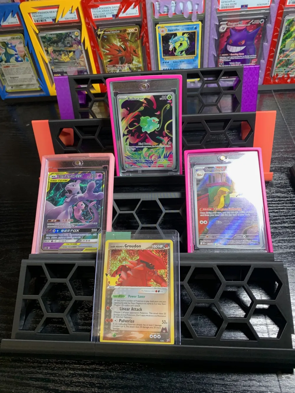 Honey Comb Card Display Risers - Free 3D Print Model - MakerWorld