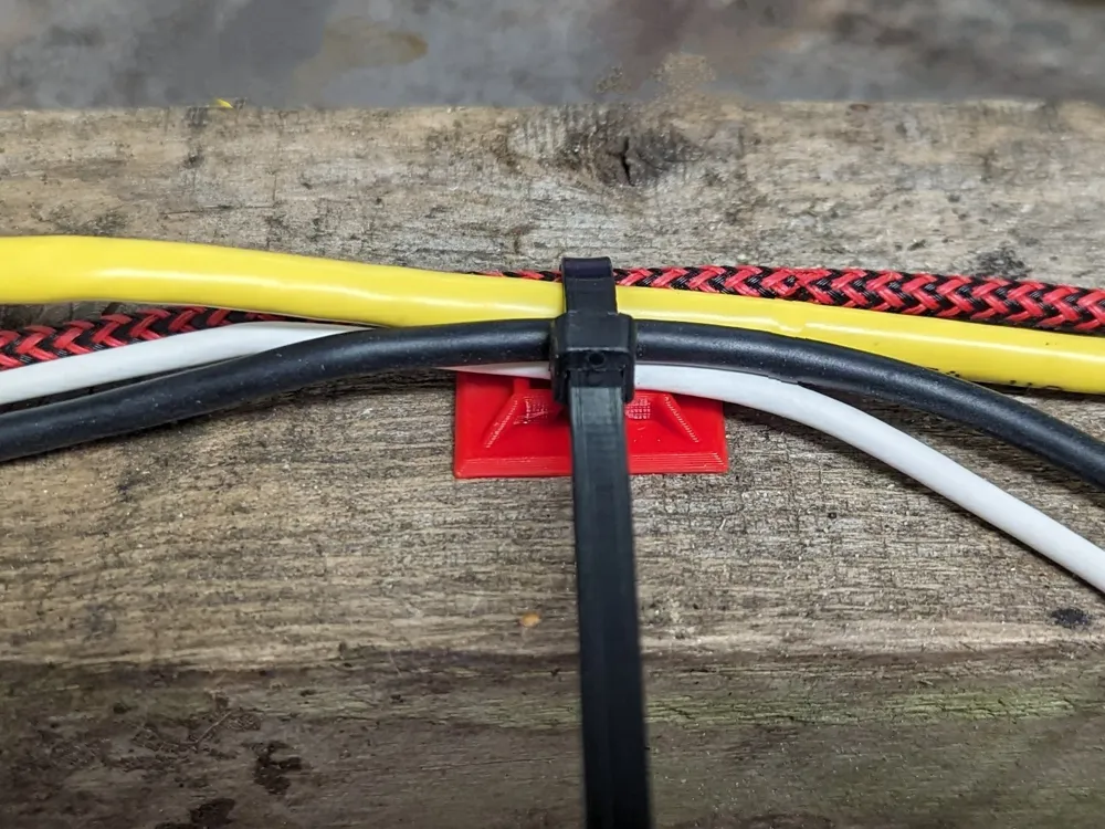 Zip Tie Mount Block by spud2077 - MakerWorld