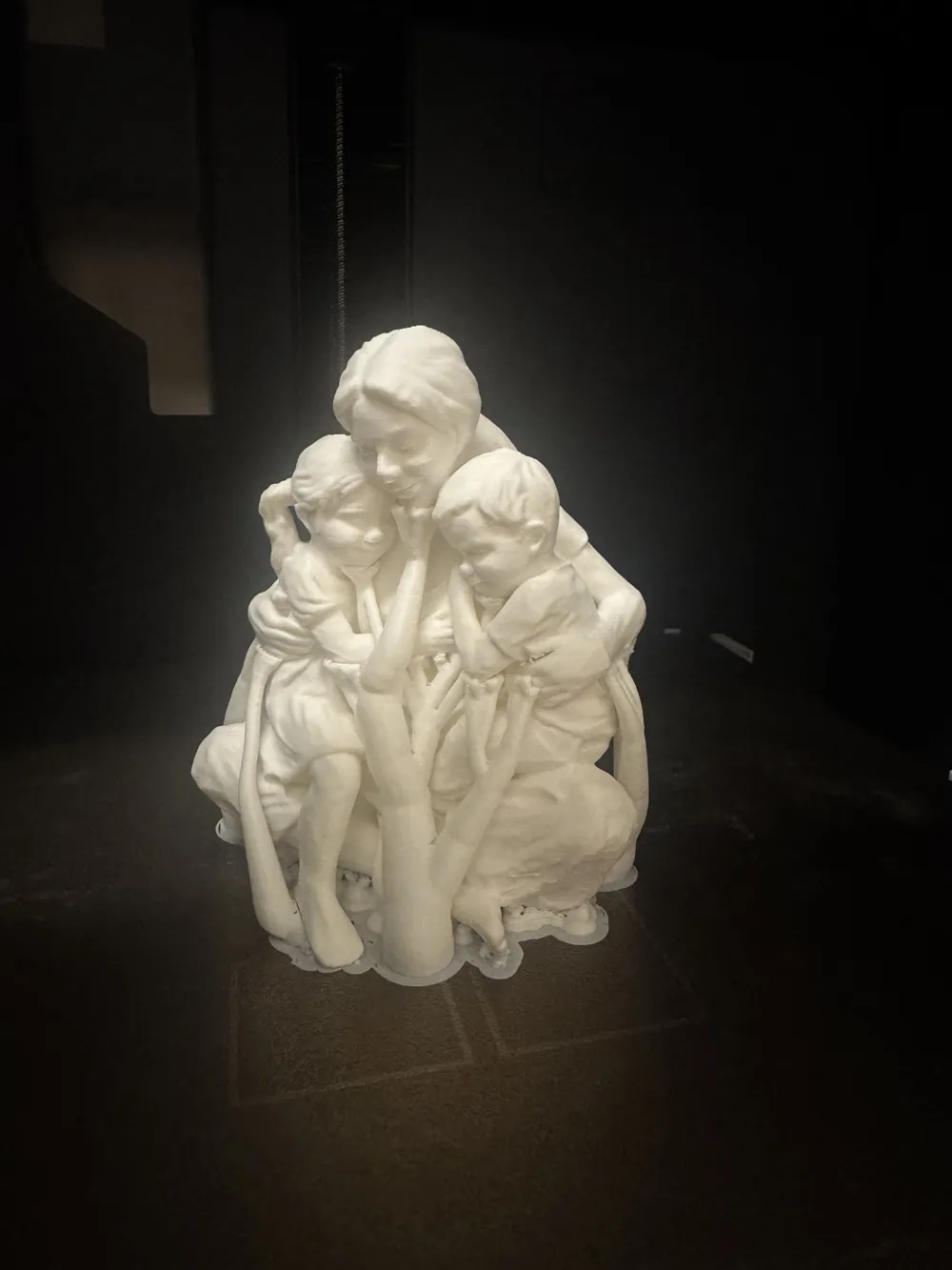 Family Silhouette Standee – Boy & Girl - Free 3D Print Model - MakerWorld