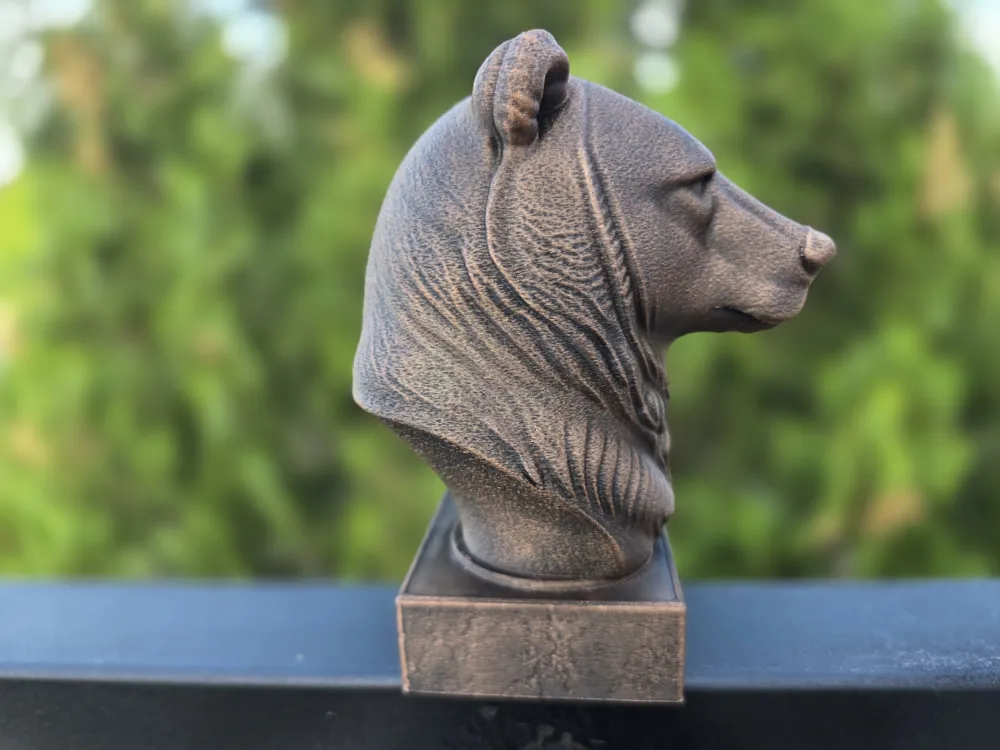 GRIZZLY BEAR BUST by Messy_Panda MakerWorld: Download Free 3D Models