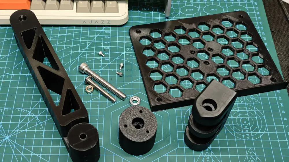 Sim Racing Aluminum Profile Rotating Keyboard Stand - Free 3D Print ...