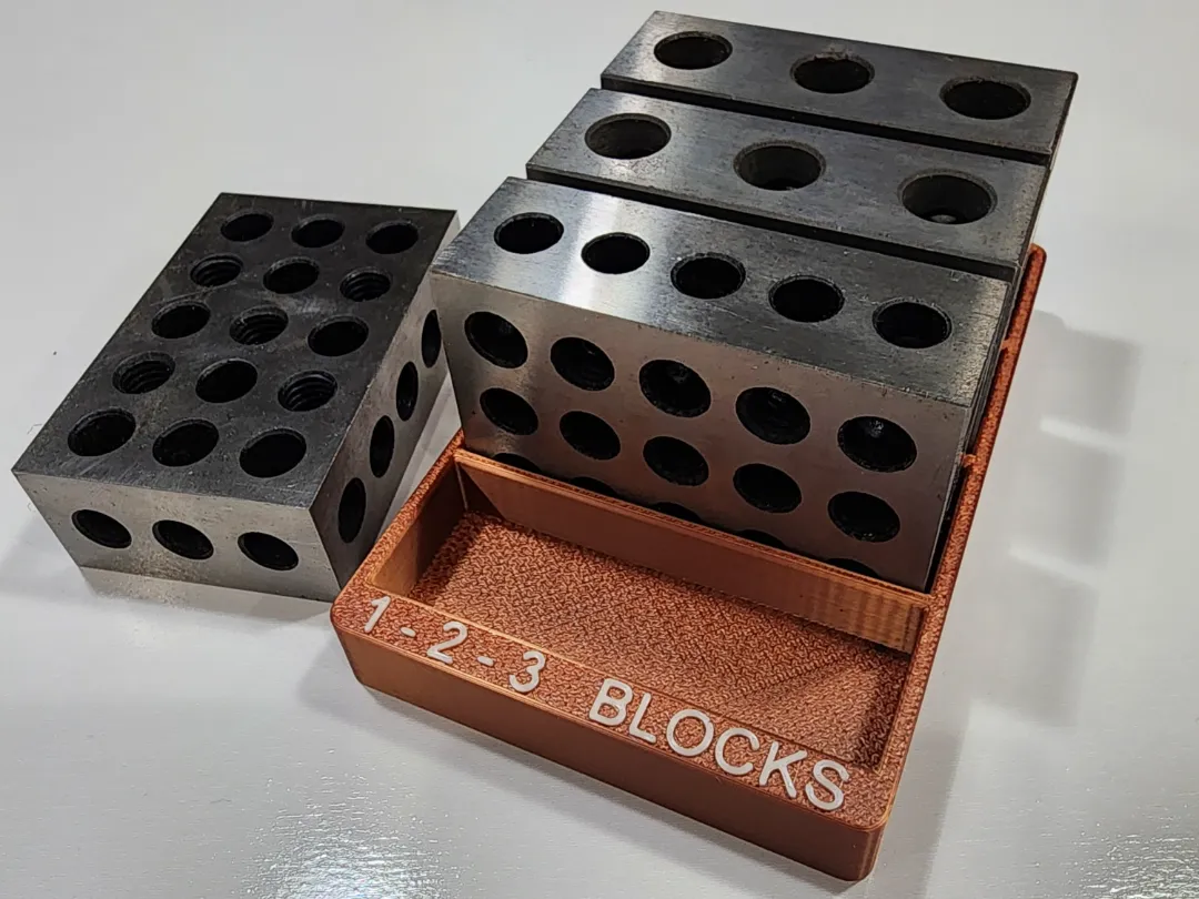 Machinist 1-2-3 Block set Gridfinity Tray - Free 3D Print Model ...