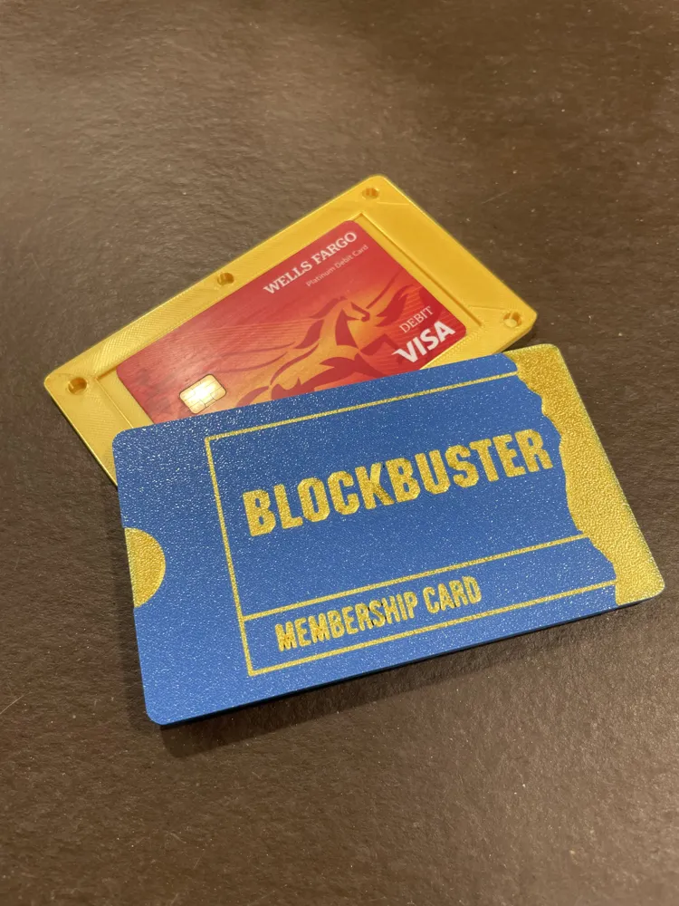 Tap-to-Pay Blockbuster Übergroße NFC-Kreditkarte – Kostenloses 3D ...